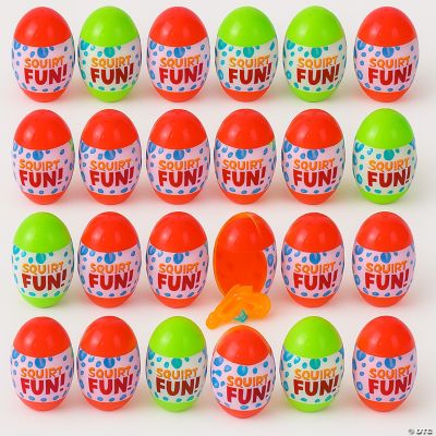 4" Mini Neon Squirt Gun-Filled Plastic Easter Eggs - 24 Pc. | Oriental ...