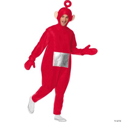 Adults Teletubbies™ Red Po Polyester Jumpsuit Costume | Oriental Trading