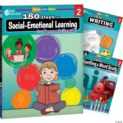 Shell Education 180 Days Social-Emotional Learning, Writing, & Spelling ...
