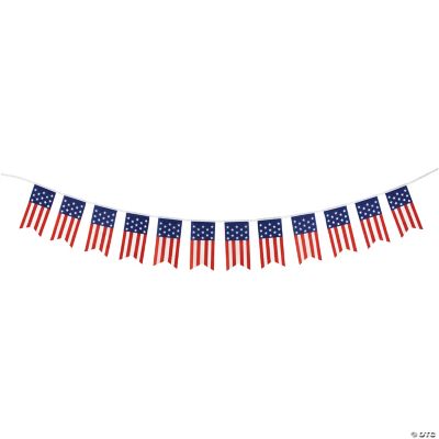 9.75' Americana USA Flag Swallowtail Hanging Wall Banner | Oriental Trading