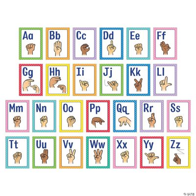 Mini Posters: Sign Language Alphabet Poster Set | Oriental Trading