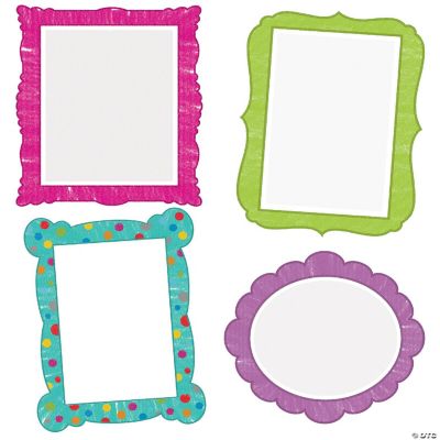 Carson Dellosa - Colorful Chalkboard Colorful Cut-Outs, Classroom Décor ...