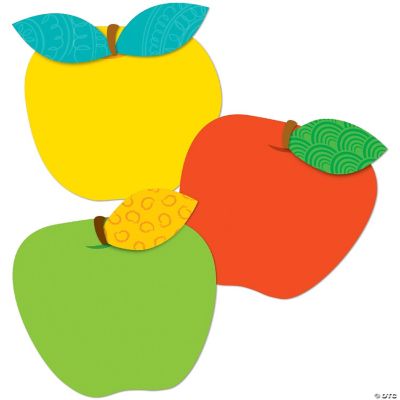 Carson Dellosa 36-Piece Colorful Apples Bulletin Board Cutouts, Fall ...