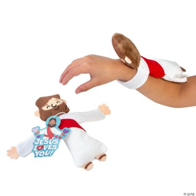 Hugging Stuffed Jesus Slap Bracelets Valentine Exchanges with Religious ...