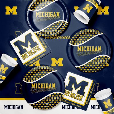 University of Michigan Tailgating Kit, Serves 8 | Oriental Trading
