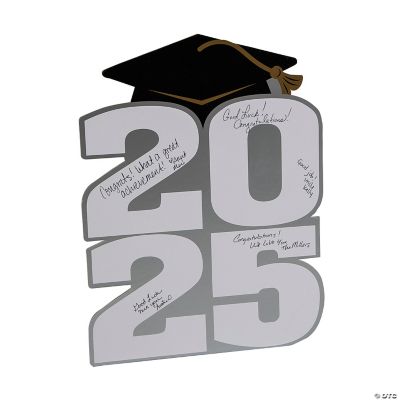 11" x 15" 2025 Graduation Cardboard Autograph Sign with Easel ...
