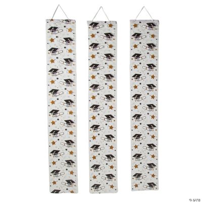 6 Ft. Clear Graduation Party Panel Hanging Decorations - 3 Pc ...