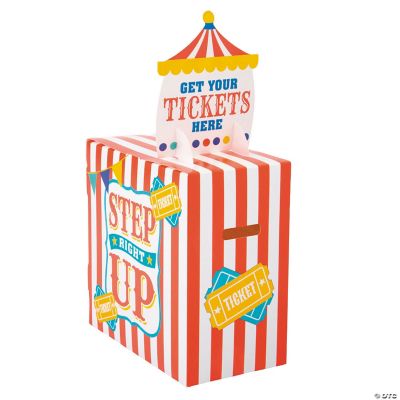 4" x 7" x 11 3/4" Carnival Cardstock Ticket Dispenser | Oriental Trading