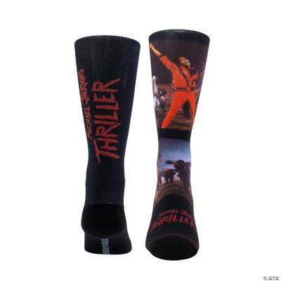 Michael Jackson Socks Dye-Sublimated Thriller 1 Pair | Oriental Trading