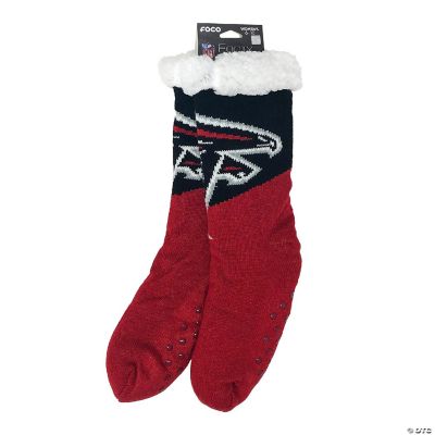 NFL Footy Slippers - Atlanta Falcons (Women's 6-10) | Oriental Trading