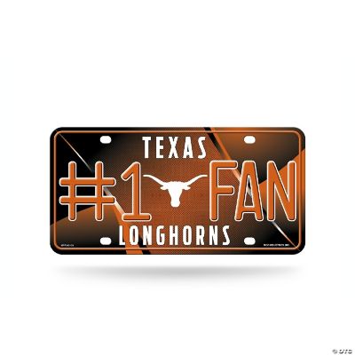 NCAA Texas Longhorns License Plate | Oriental Trading