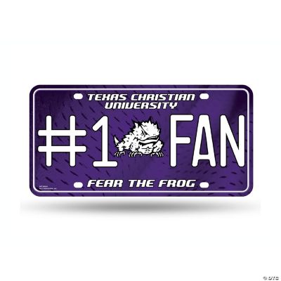 NCAA Texas Christian License Plate | Oriental Trading