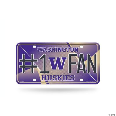 NCAA Washington Huskies License Plate | Oriental Trading