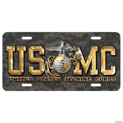 United States Marine Corps Letters License Plate