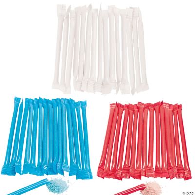 Bulk 720 Pc. Red, White & Blue Candy-Filled Straws Assortment