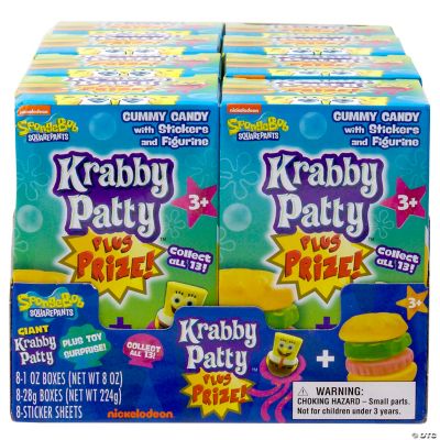 8 oz. SpongeBob SquarePants™ Krabby Patties Plus Prize Packs - 8 Pc ...