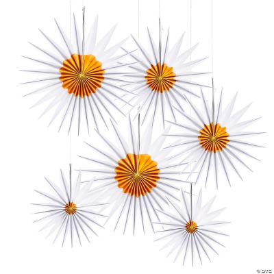 Daisy Hanging Fans - 6 Pc. - Less Than Perfect | Oriental Trading