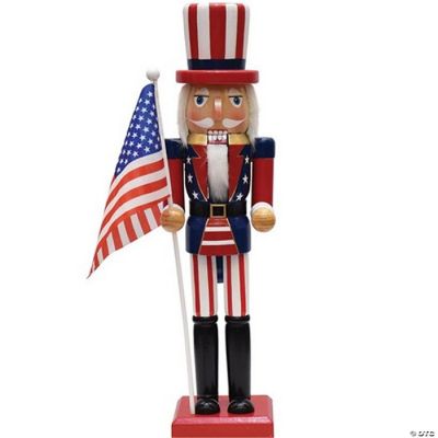 NorthLight 15 in. Decorative Red White & Blue Wooden Patriotic Uncle ...