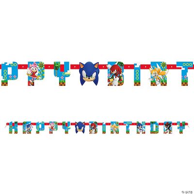 6 Ft. 3" x 5" Sonic the Hedgehog™ Cardstock Jointed Banner | Oriental ...