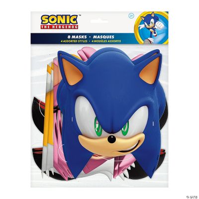 8 3/4" x 7 1/4" Sonic the Hedgehog™ Cardstock Masks – 8 Pc. | Oriental ...