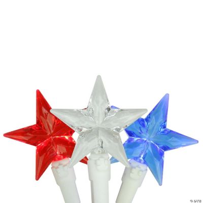 Northlight 33376892 4th of July Patriotic LED White Wire Star Lights ...