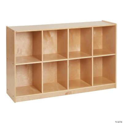 ECR4Kids 8-Compartment Mobile Backpack Storage Cabinet, Natural ...