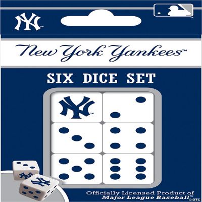 Officially Licensed MLB New York Yankees 6 Piece D6 Gaming Dice Set ...