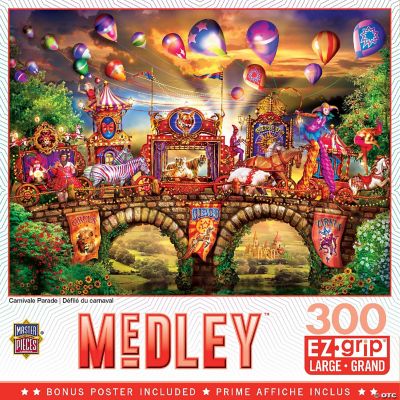 MasterPieces Medley - Carnivale Parade 300 Piece EZ Grip Jigsaw Puzzle ...