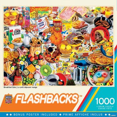 MasterPieces Flashbacks - Breakfast Eats 1000 Piece Jigsaw Puzzle ...
