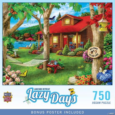MasterPieces Lazy Days - Lakeside Retreat 750 Piece Jigsaw Puzzle ...