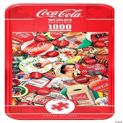 MasterPieces World's Smallest Coca-Cola Caps 1000 Piece Jigsaw Puzzle ...