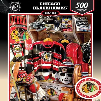 Chicago Blackhawks - Locker Room 500 Piece Jigsaw Puzzle | Oriental Trading
