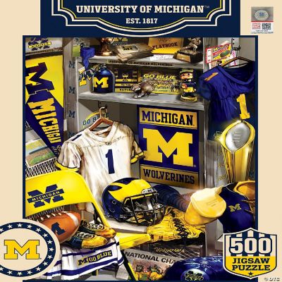 Michigan Wolverines - Locker Room 500 Piece Jigsaw Puzzle | Oriental ...