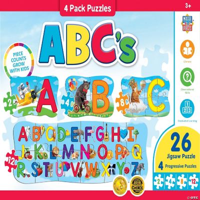 MasterPieces ABC's - Educational 4-Pack Jigsaw Puzzles for Kids ...