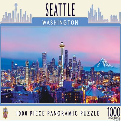 MasterPieces Seattle 1000 Piece Panoramic Jigsaw Puzzle for Adults ...