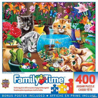 MasterPieces Family Time - Marvelous Kittens 400 Piece Jigsaw Puzzle ...