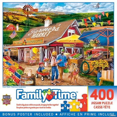 MasterPieces Family Time - Farm Fresh 400 Piece Jigsaw Puzzle ...