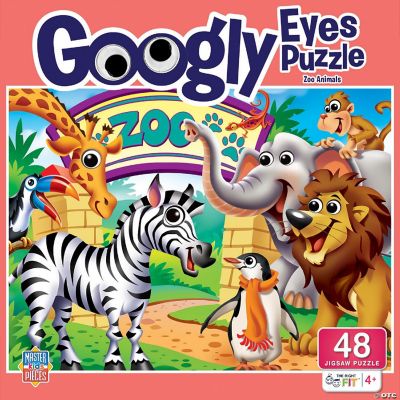 MasterPieces Googly Eyes - Zoo Animals 48 Piece Jigsaw Puzzle ...