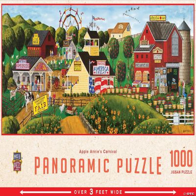 MasterPieces Apple Annie's Carnival 1000 Piece Panormic Jigsaw Puzzle ...
