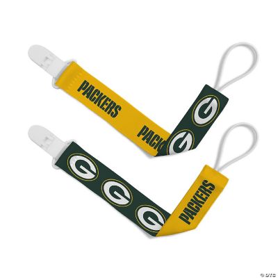 Green Bay Packers - Pacifier Clip 2-Pack | Oriental Trading