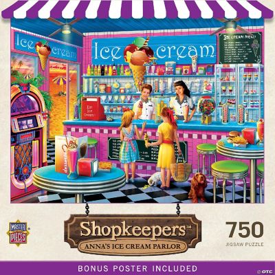 MasterPieces Shopkeepers - Anna's Ice Cream Parlor 750 Piece Puzzle | Oriental Trading