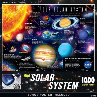 MasterPieces Our Solar System - 1000 Piece Jigsaw Puzzle for Adults ...