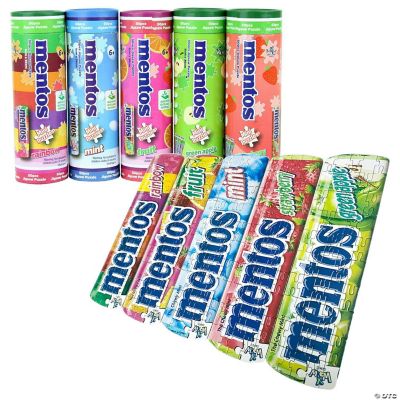 Mentos Mini Jigsaw Puzzle 5-pack 3"x10" Colorful Candy Bundle Set YWOW ...