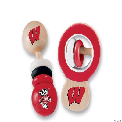 Wisconsin Badgers - Baby Rattles 2-Pack