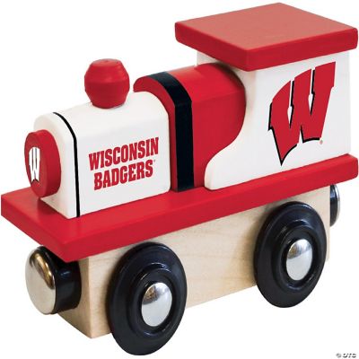 Officially Licensed NCAA Wisconsin Badgers Wooden Toy Train Engine For ...