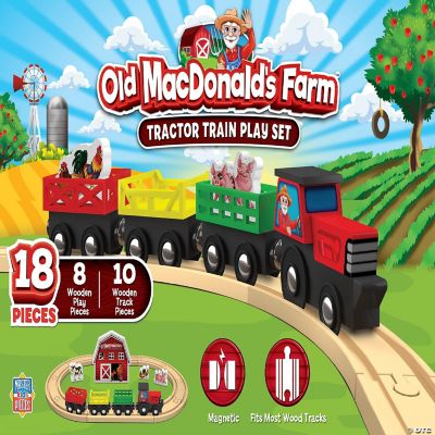 MasterPieces Old MacDonald's Farm Tractor Train Play Set for Kids ...