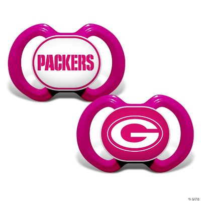Green Bay Packers - Pink Pacifier 2-Pack | Oriental Trading