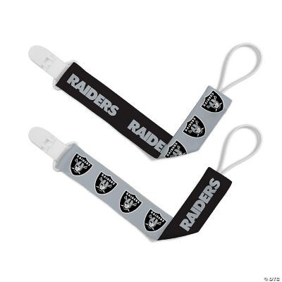 Las Vegas Raiders - Pacifier Clip 2-Pack | Oriental Trading