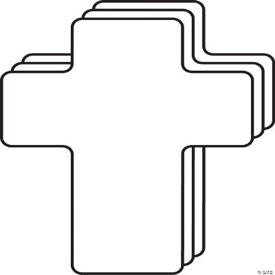 Creative Shapes Etc. - Cross Foam Single Color Creative Cut-outs- 5.5 ...