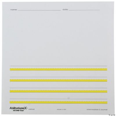 Abilitations Hi-Write Intermediate Journal Paper, Level 2, 8-1/2 x 11 ...